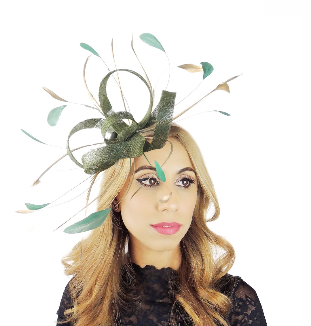 Olive Jade Green Gold Womens Kentucky Derby Royal Ascot - Etsy