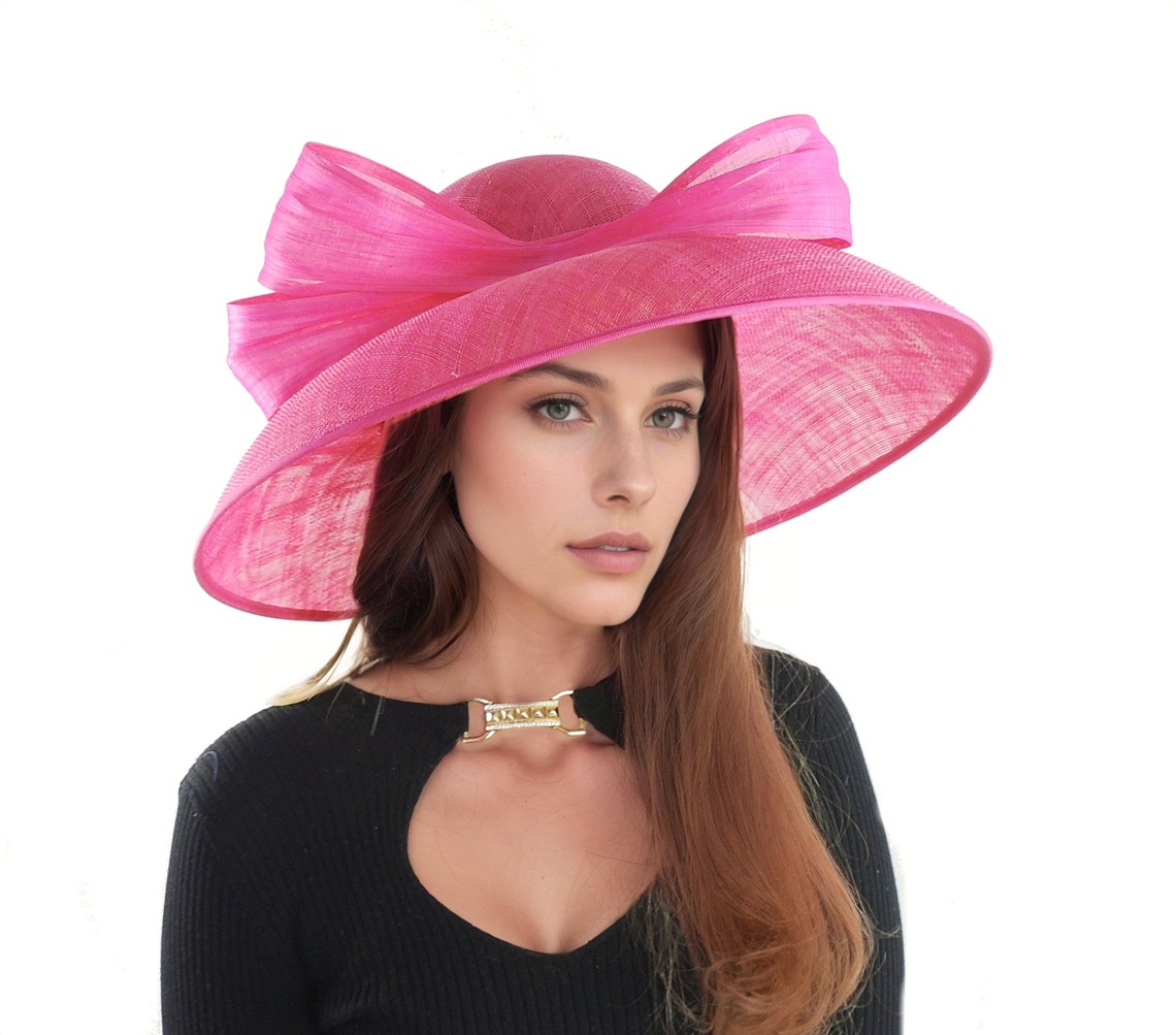 Lemon Yellow Kentucky Derby Hats Royal Ascot Church Ladies Race Day Tea ...