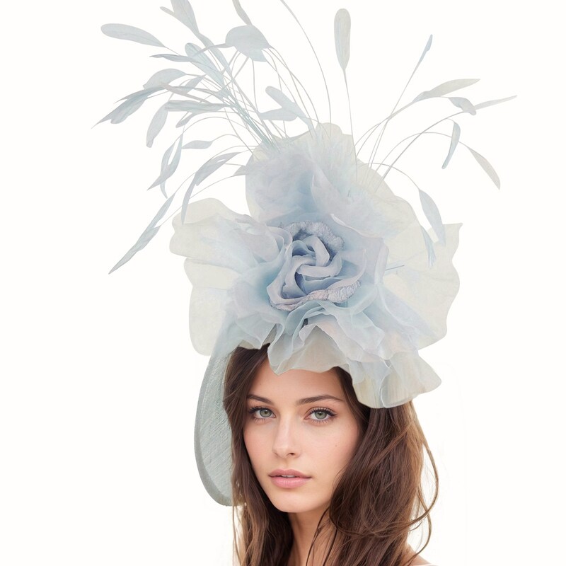 Light Blue Derby Hat - Etsy