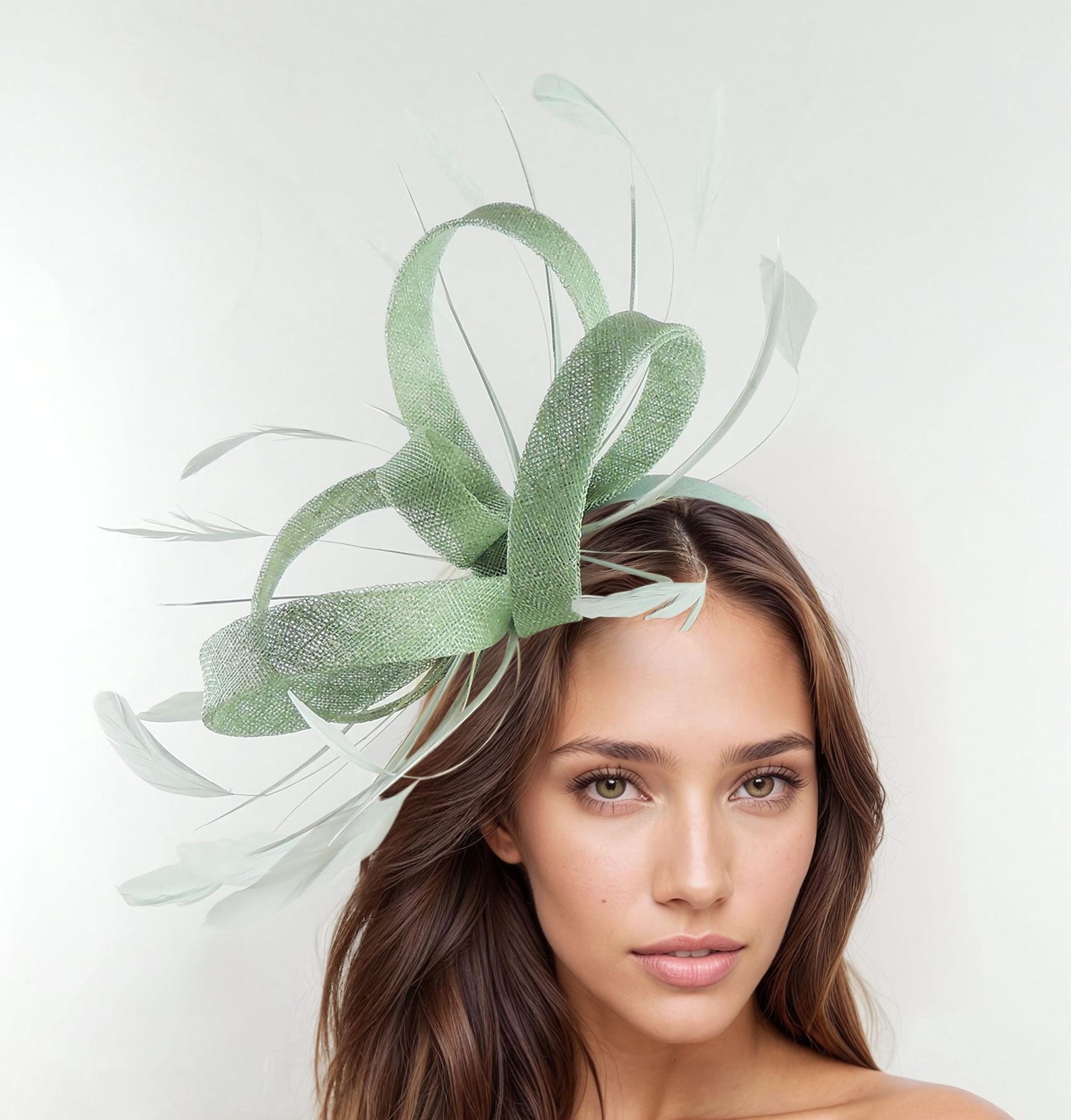 Olive Green Kentucky Derby Hat,dark Green Ascot Fascinator, Green ...