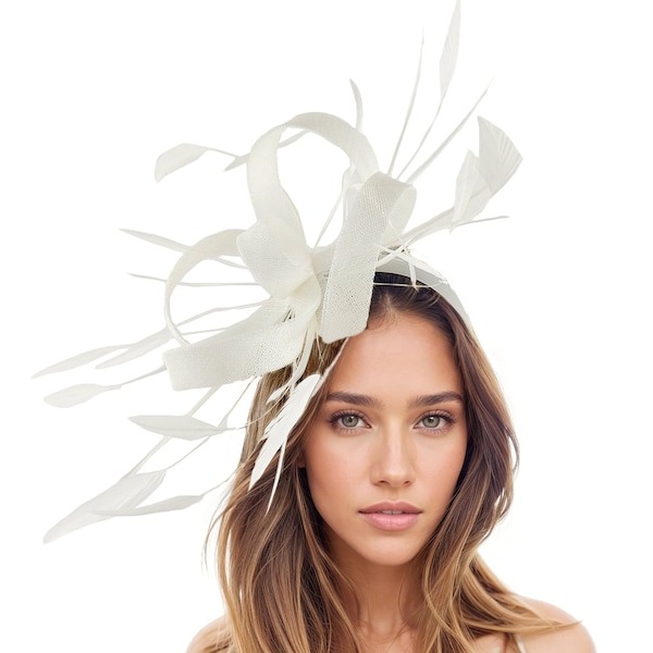 Ivory Fascinator - Etsy