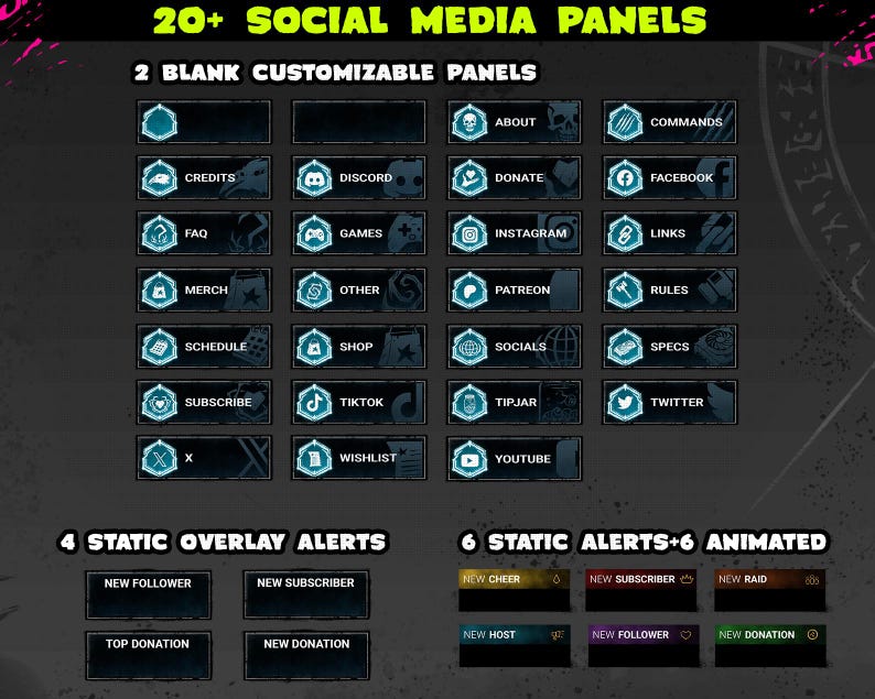 Animated Twitch Stream Package | Dead by Daylight Overlays, Panels ...