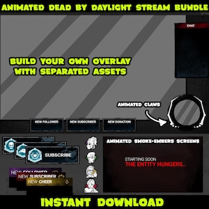 Animated Twitch Stream Package | Dead by Daylight Overlays, Panels ...