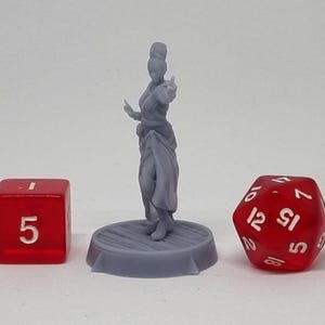 Female Human Monk | Miniature | Fantasy Figurine | 12K 3D Printed Model ...