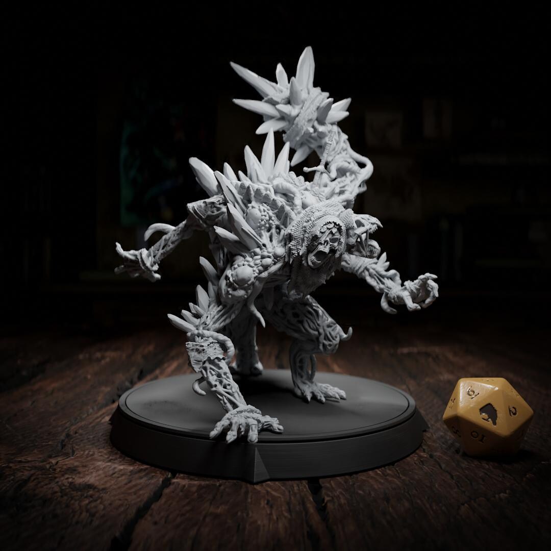 Gore Fiend | Flesh Golem Blood Crystals | 12K 3D Miniature | Fantasy ...