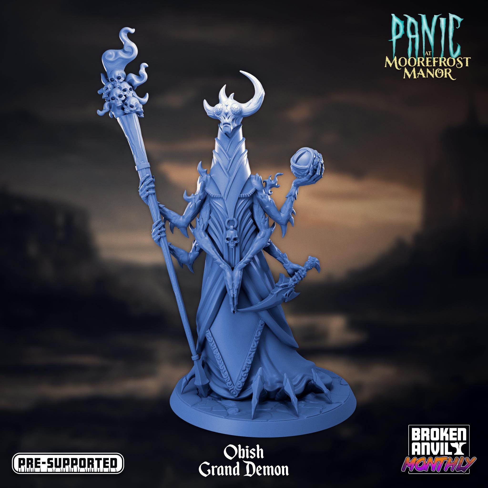 Grand Demon | 12K 3D Miniature | Fantasy Figurine | Dungeons and ...