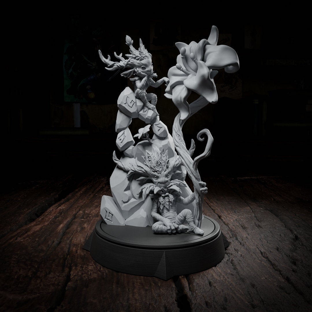 Fae Guardians | 3D Miniature | Spirit Feywild | Fantasy Figurine ...