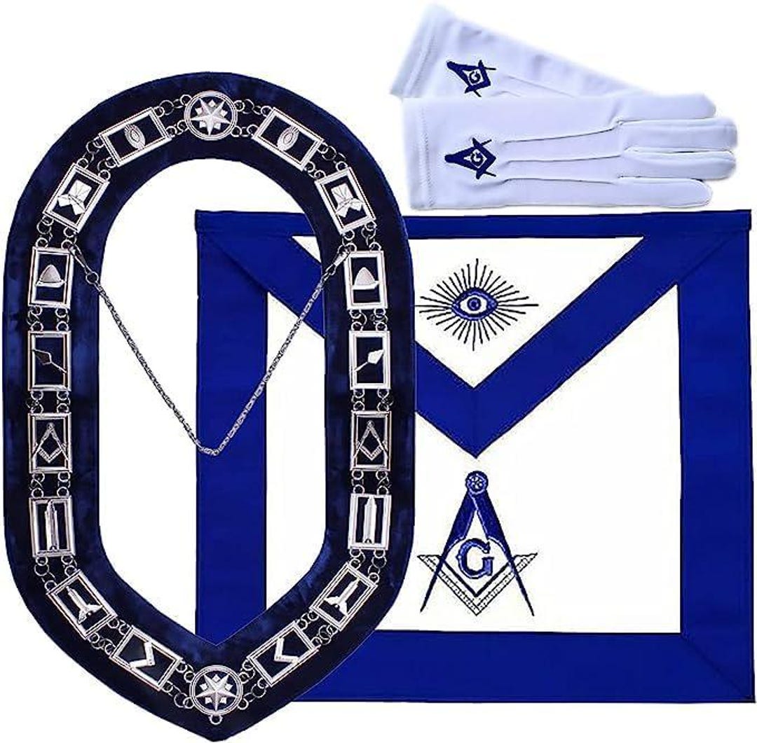 Premium 12-piece Masonic Blue Lodge Officer Apron - Etsy