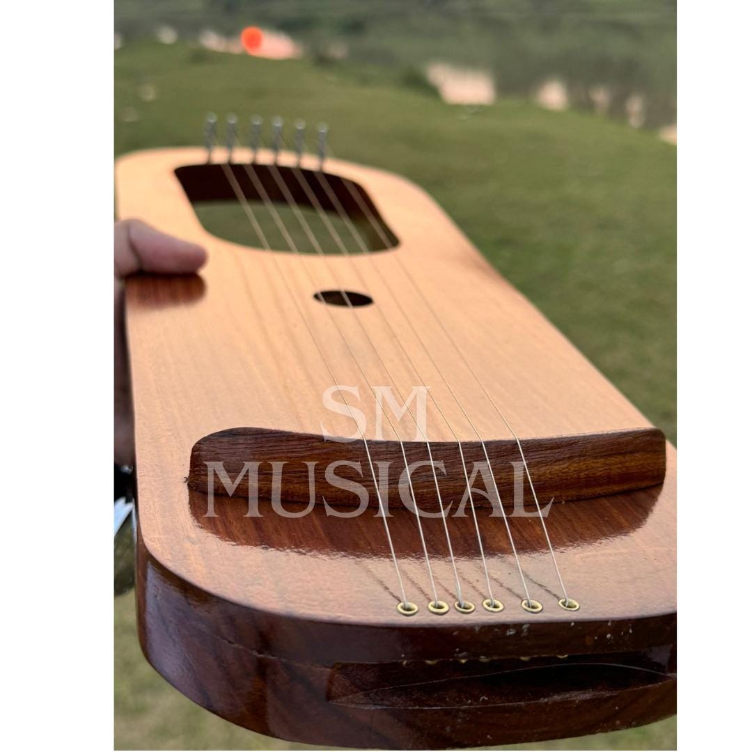 6-string Xylophone Harp – Birch Wooden String Instrument With Metal ...