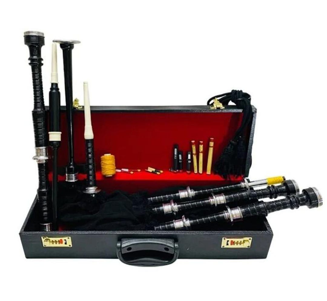 Great Highland Bagpipe With Engraved Nickel Sleeves, Slides and ...