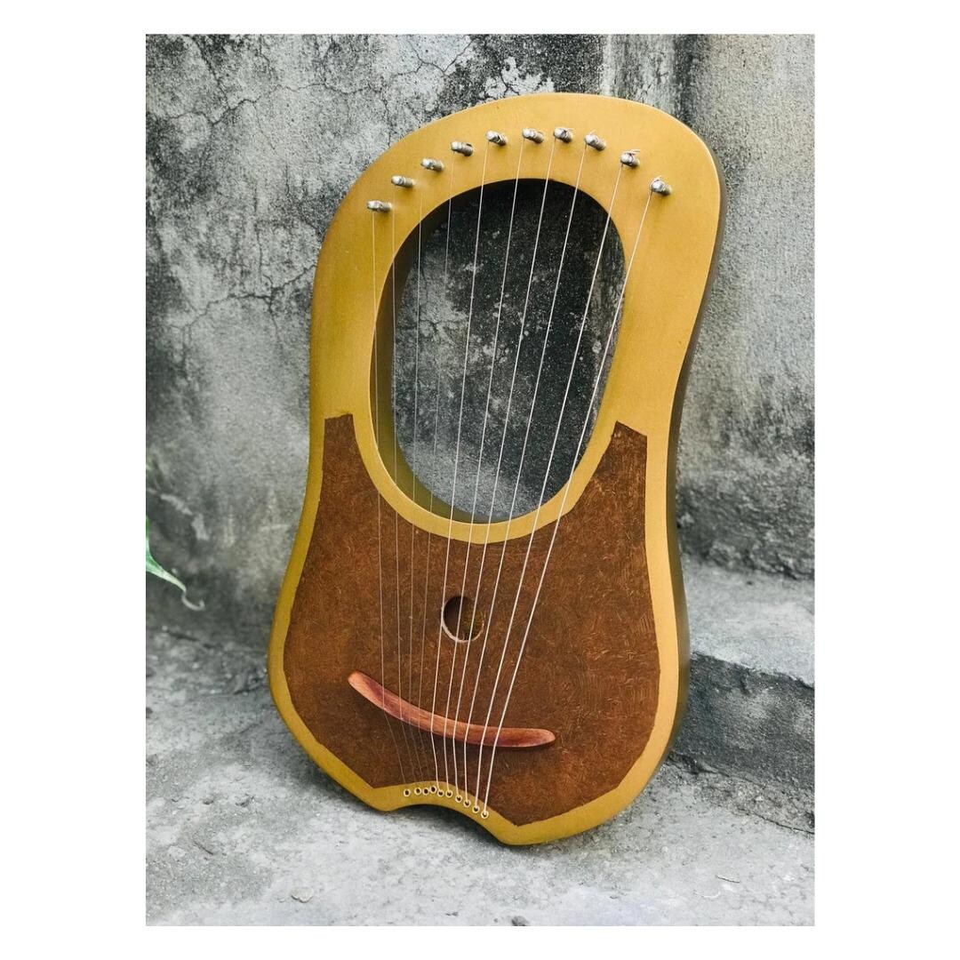 Handmade Scottish 10 String Lyre Harp New Beautiful Design Premium ...