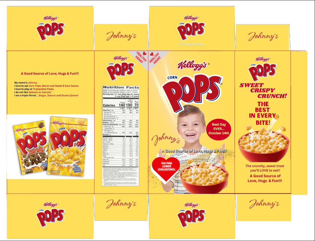 Customized Cereal Box - Custom Cereal Box Label | Personalized Cereal ...