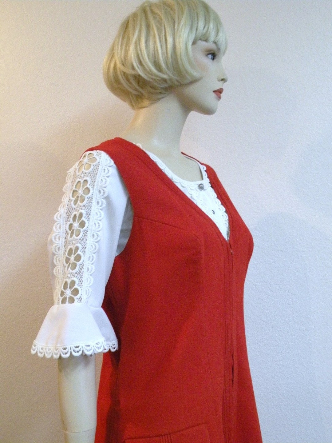 German Dirndl Jumper KRUGER Reine Schur Wolle Tag Size 44 Octoberfest ...