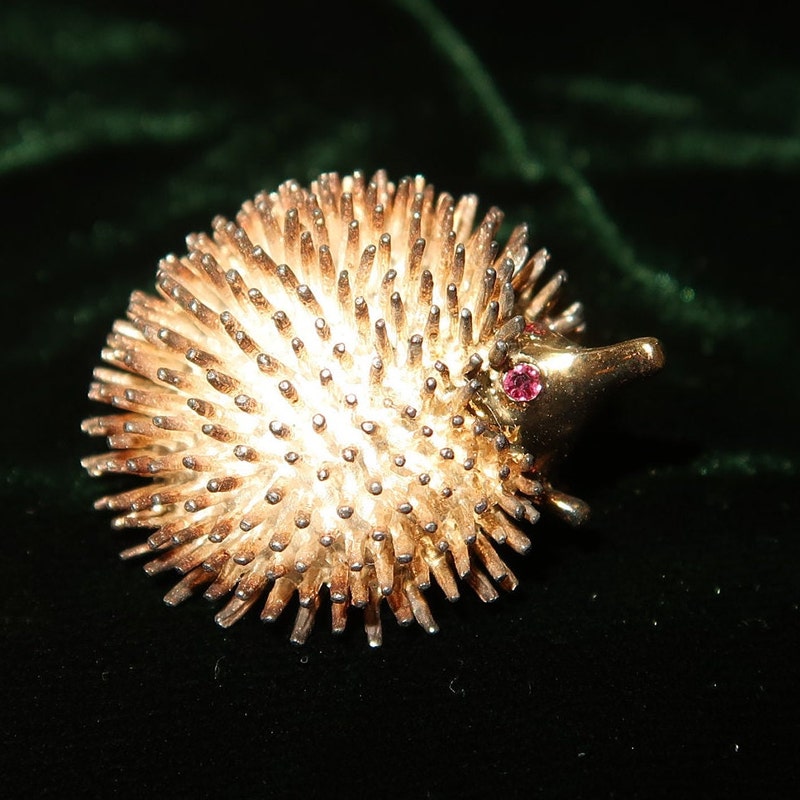 Hedgehog Brooches - Etsy