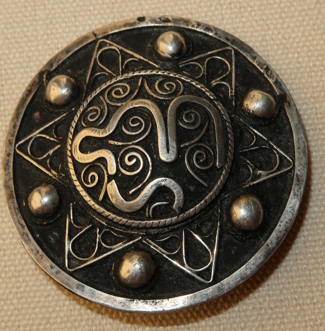 Vintage Pewter SUN Brooch - Etsy