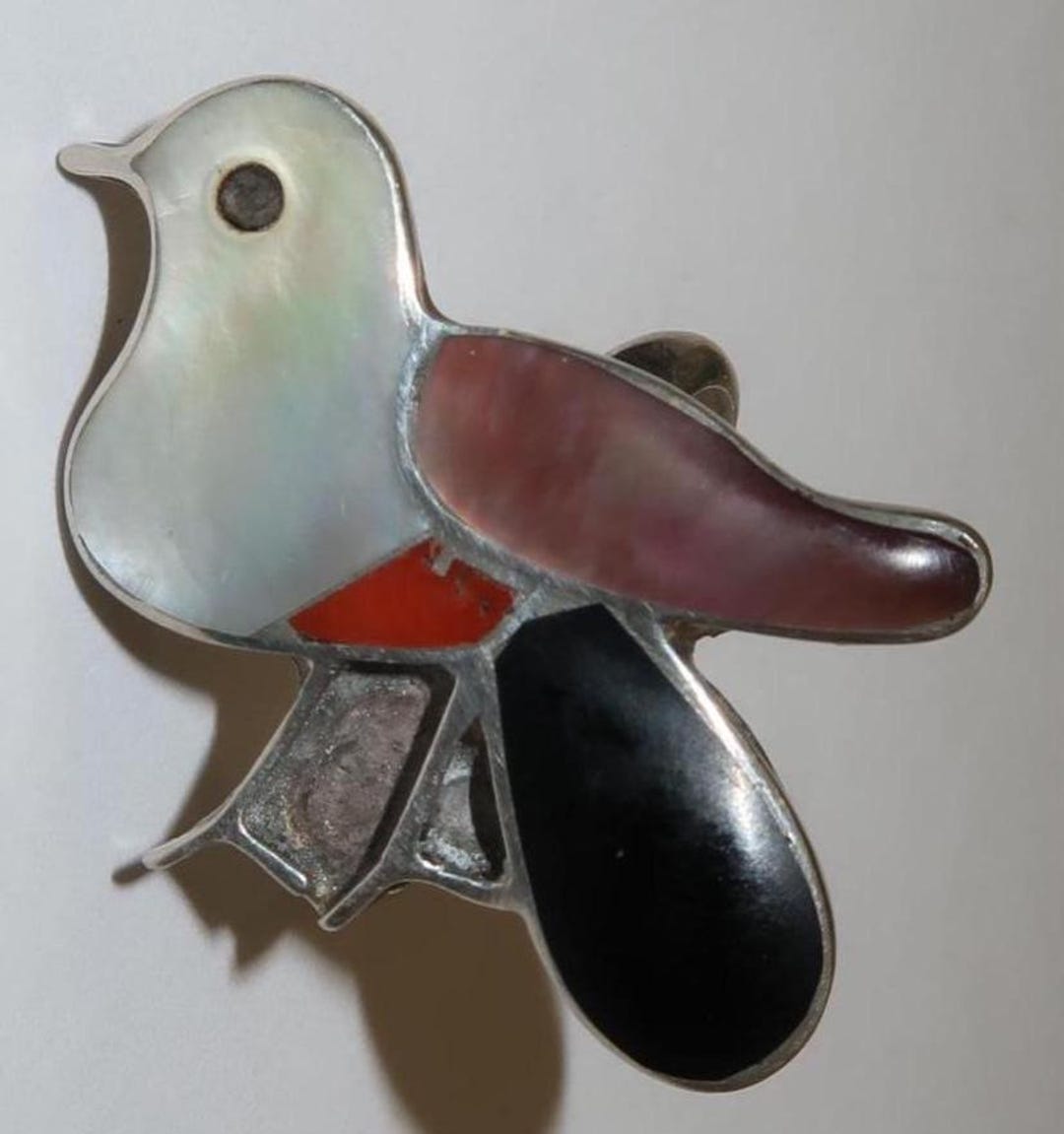 Vintage Zuni Wesley and Ella Gia Signed Bird Ring Size 7 - Etsy