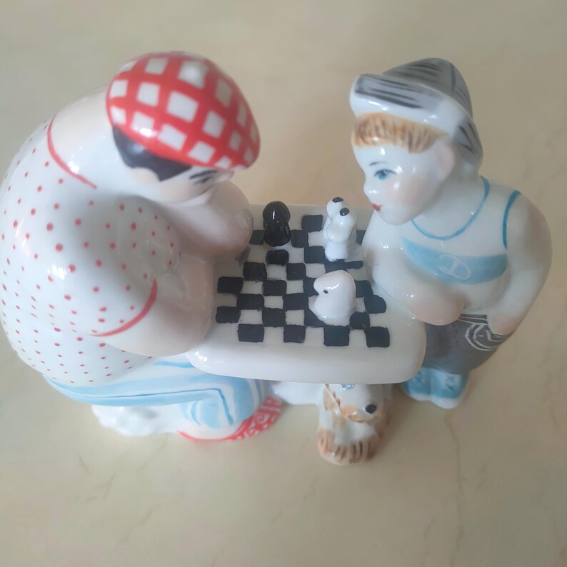 Very Rarest Porcelain Figurine USSR 1960s "hard Move (give up Uncle ...