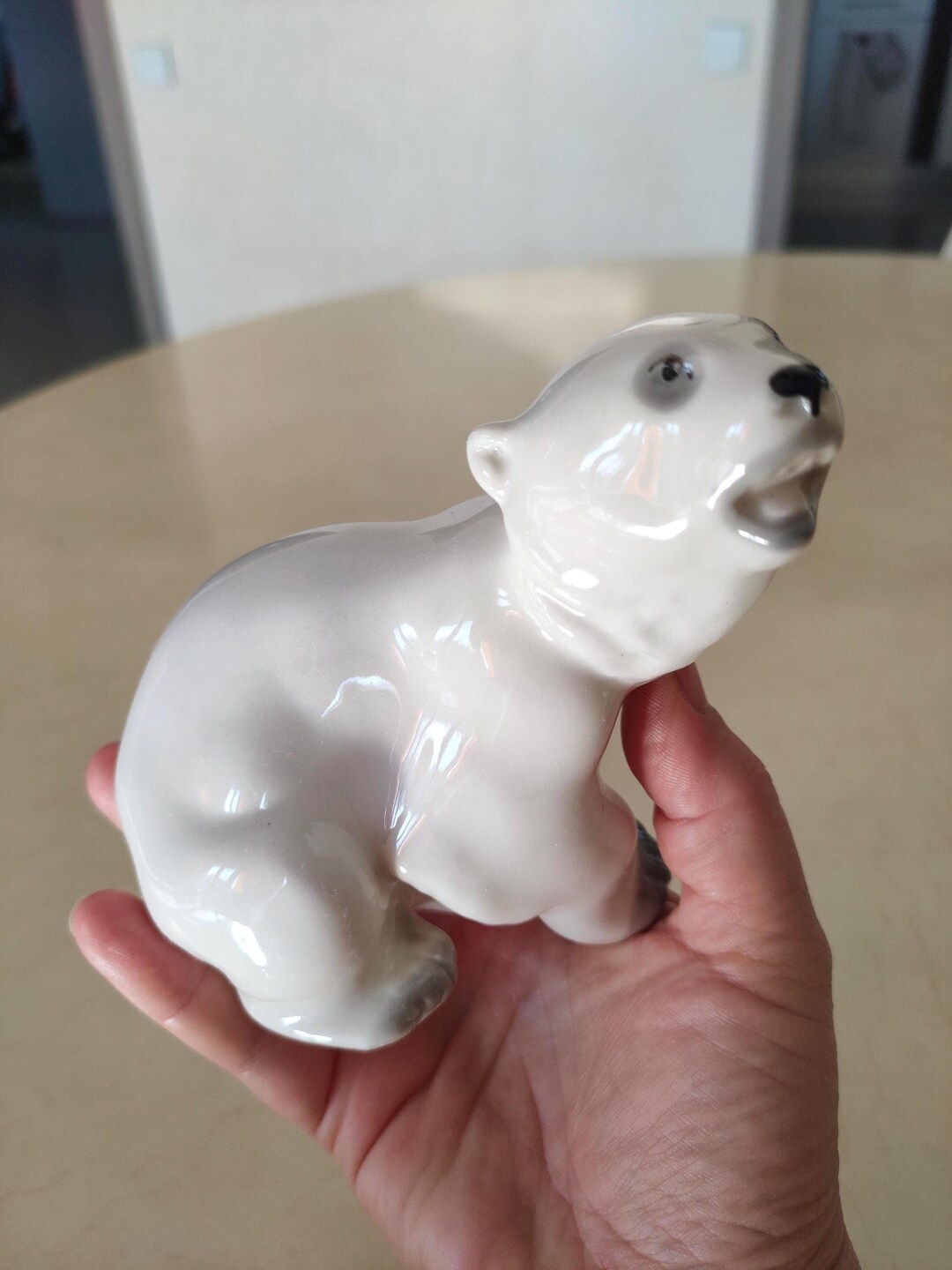 Vintage Lomonosov Porcelain Polar Bear Cub Figurine, USSR 1950s - Etsy