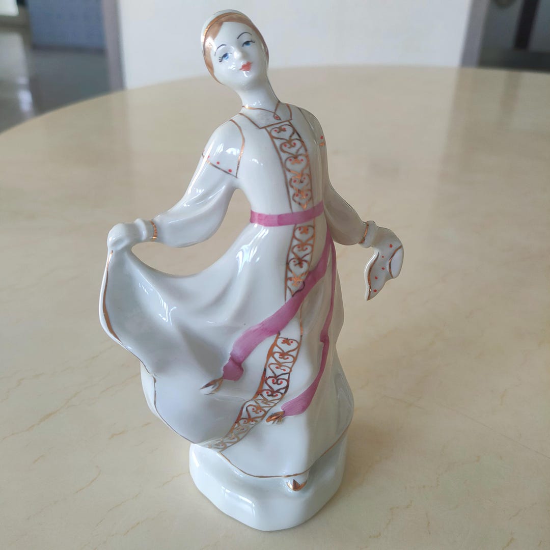 Porcelain Figurine USSR 1960s "girl With a Scarf (dancer)". Baranovsky ...