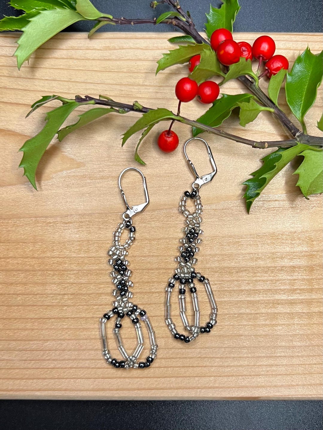 Daisy Chain Loop Beaded Earrings Native American - Etsy