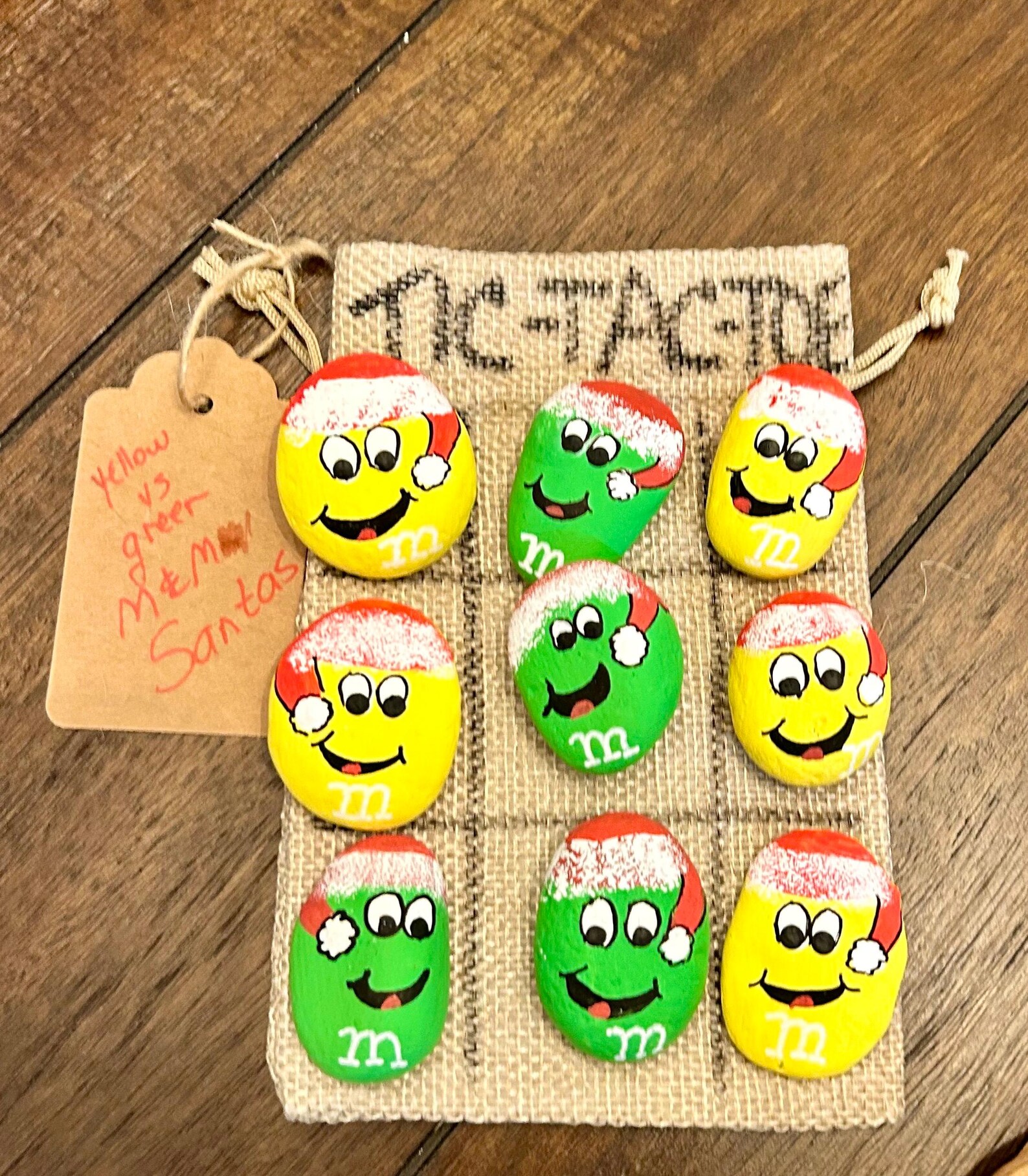 Christmas Themed Painted Rocks - Etsy