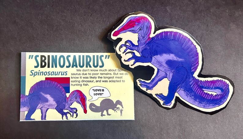 Prideosaur Stickers: Sbinosaurus - Etsy