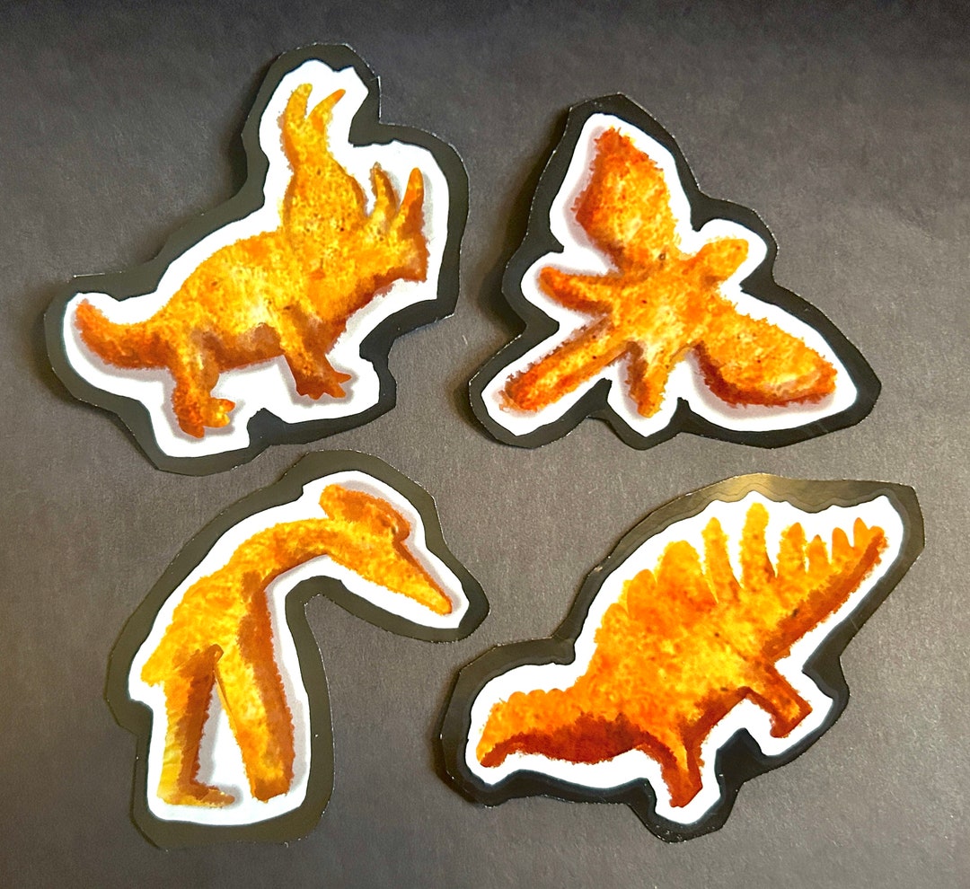 Dino Nugget Sticker Pack - Etsy