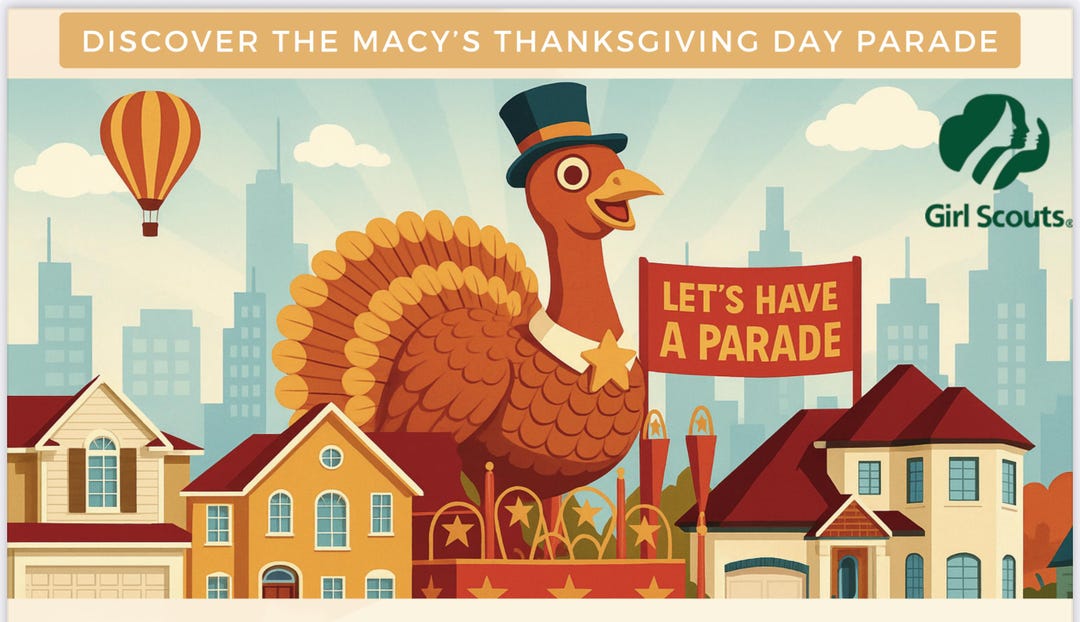 Girl Scout Thanksgiving Parade Scavenger Hunt | Holiday Troop Activity ...