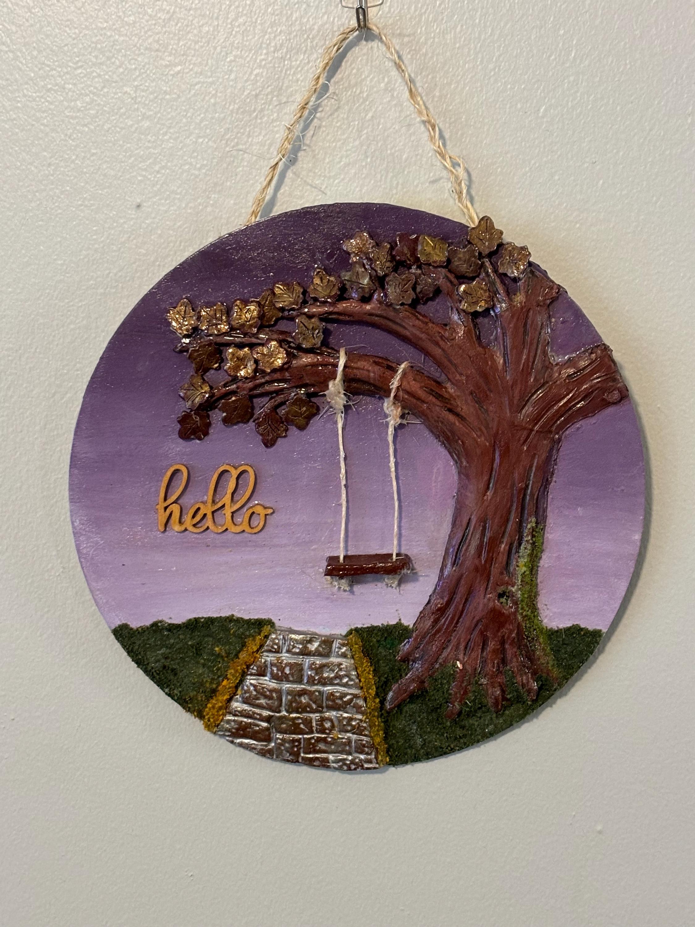 Handmade Tree With Swing Door Sign - Etsy