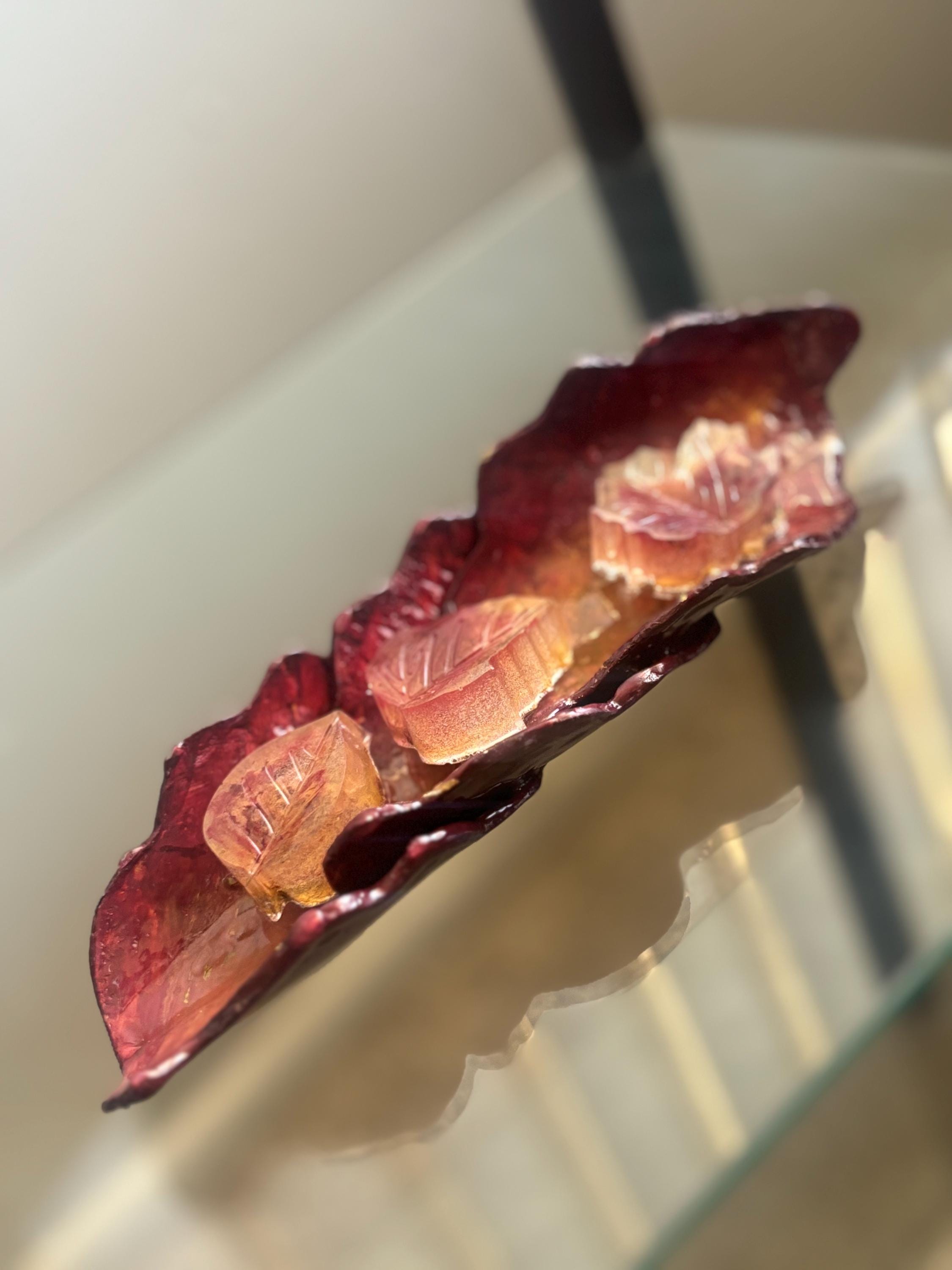 Handmade Fall Leaf Trinket Dish - Etsy