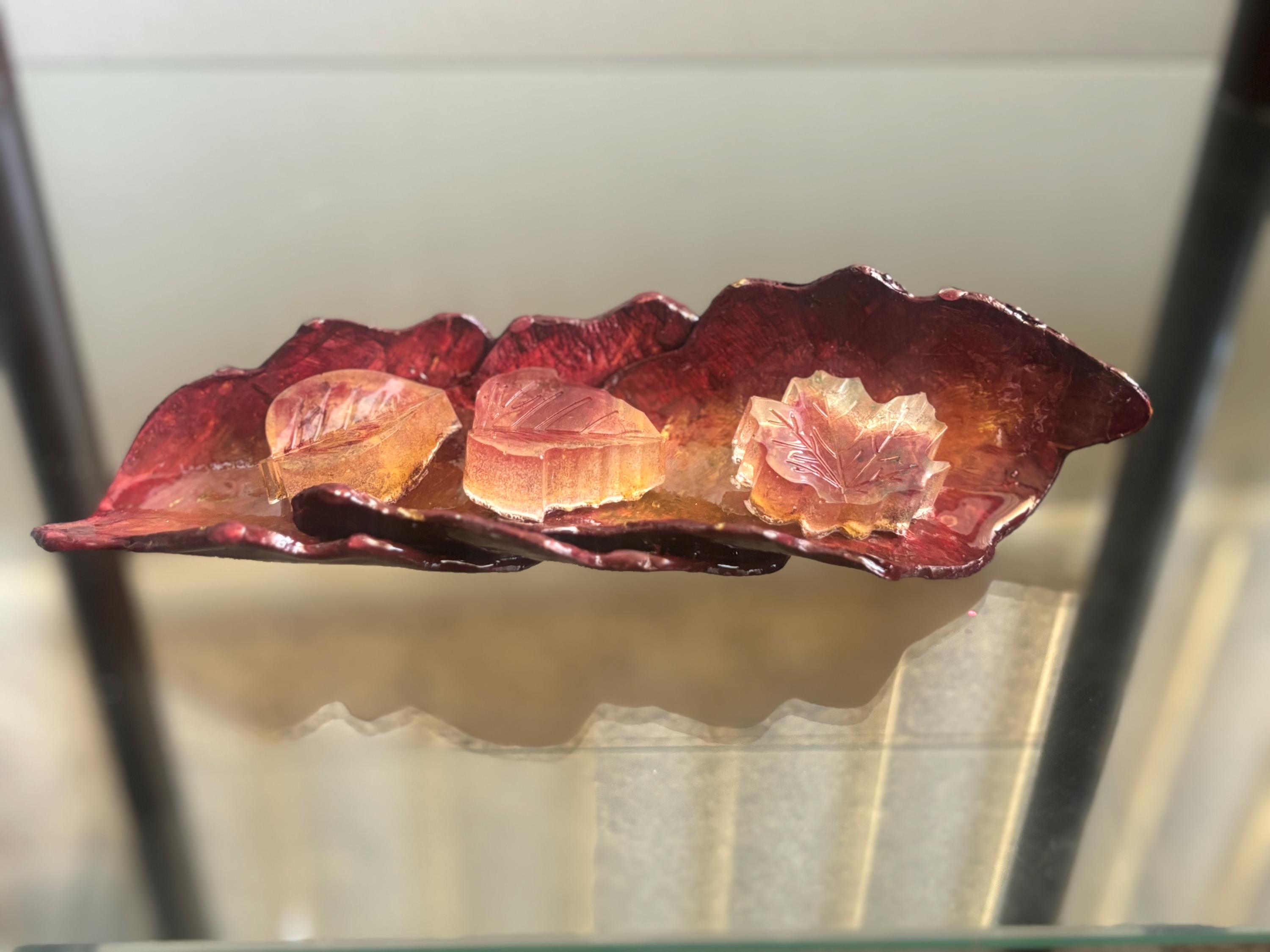 Handmade Fall Leaf Trinket Dish - Etsy