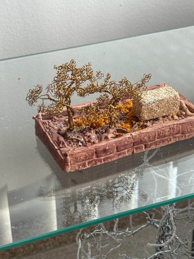 Handcrafted Copper Wire Trees With Fall Leaves - Etsy