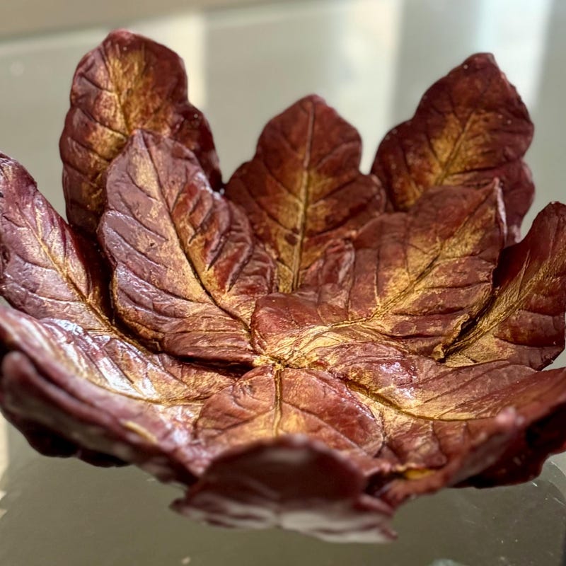 Ceramic Fall Leaf Bowl - Etsy