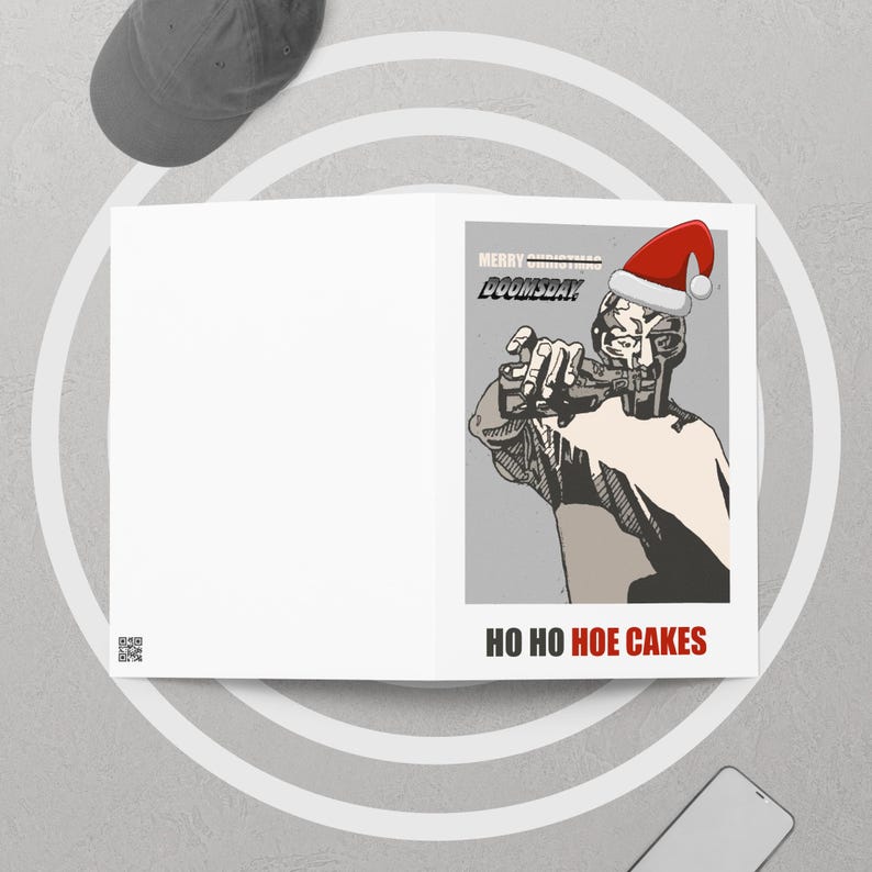 Christmas Card MF DOOM Inspired, Greeting Card, Hip Hop Music Lover ...