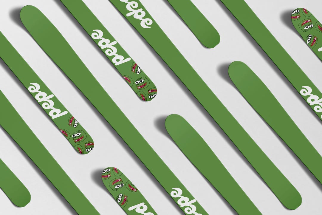 The Pepe Classic Skis limited Edition Crypto Gift Memecoin Crypto ...