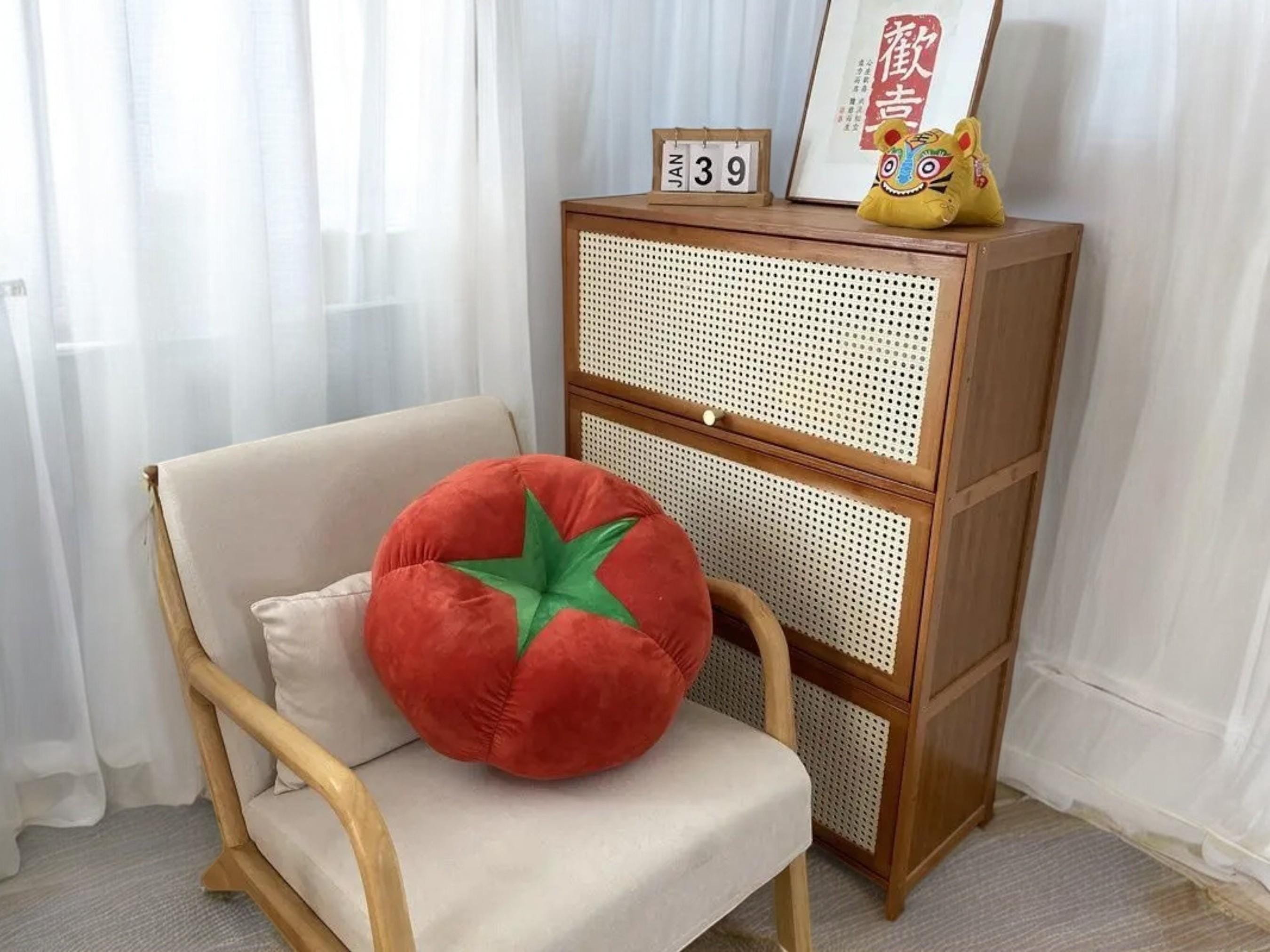 Creative Vegetable Mushroom Tomato Pillow Sofa Cushion for Living Room Cute Home Decor Throw ...