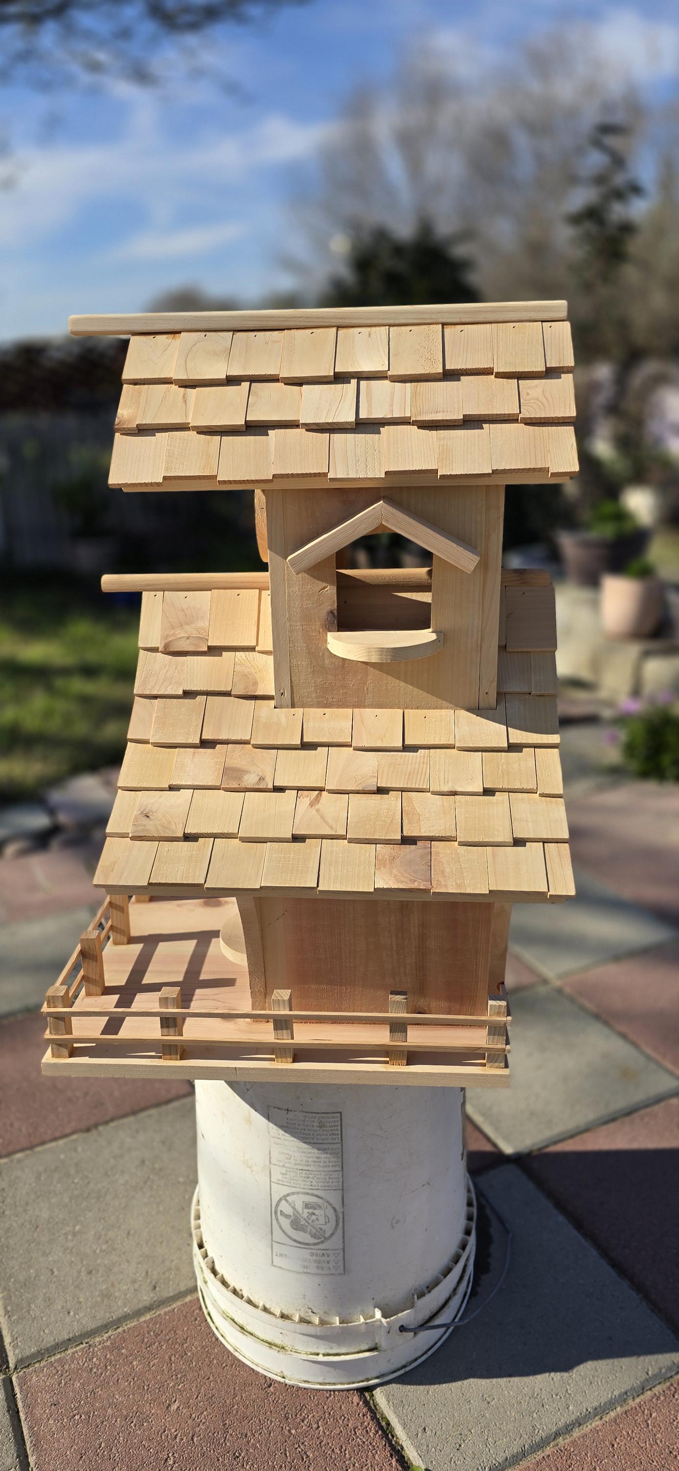 2 Story Bird House Bird Feeder - Etsy