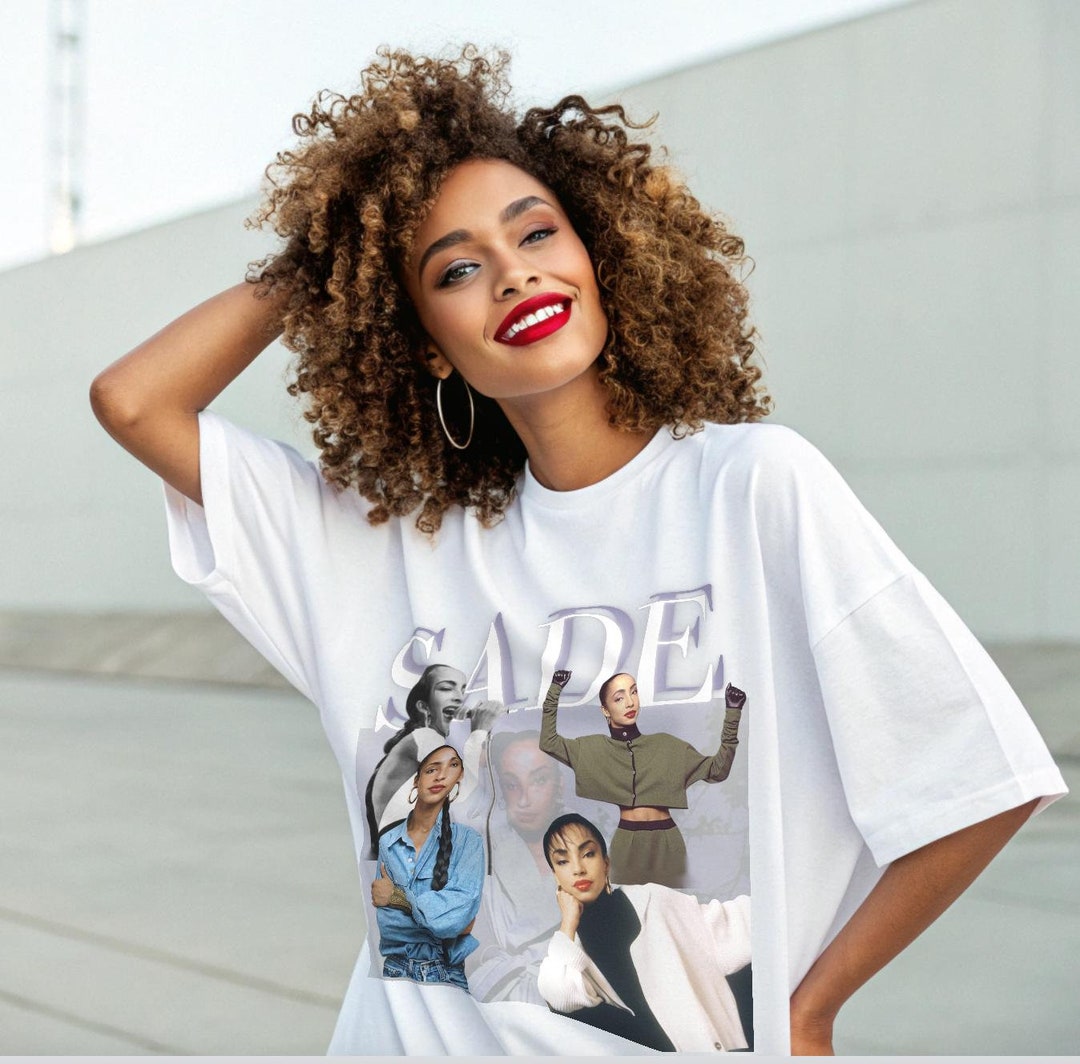 Sade Artist Retro Graphic Tree T-shirt, Vintage Musician 1980s Y2K Tee ...