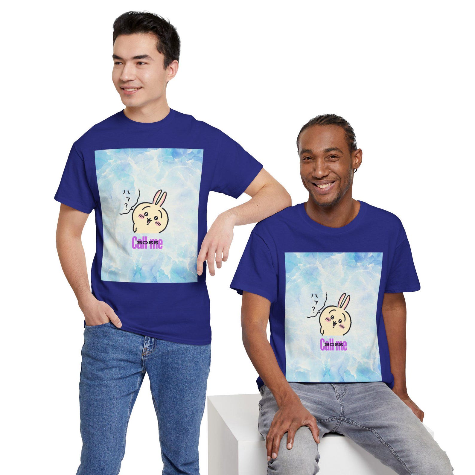 Kawaii Chiikawa Cotton T Shirt, Usagi, Cartoon, Printed T-shirt, Cute ...