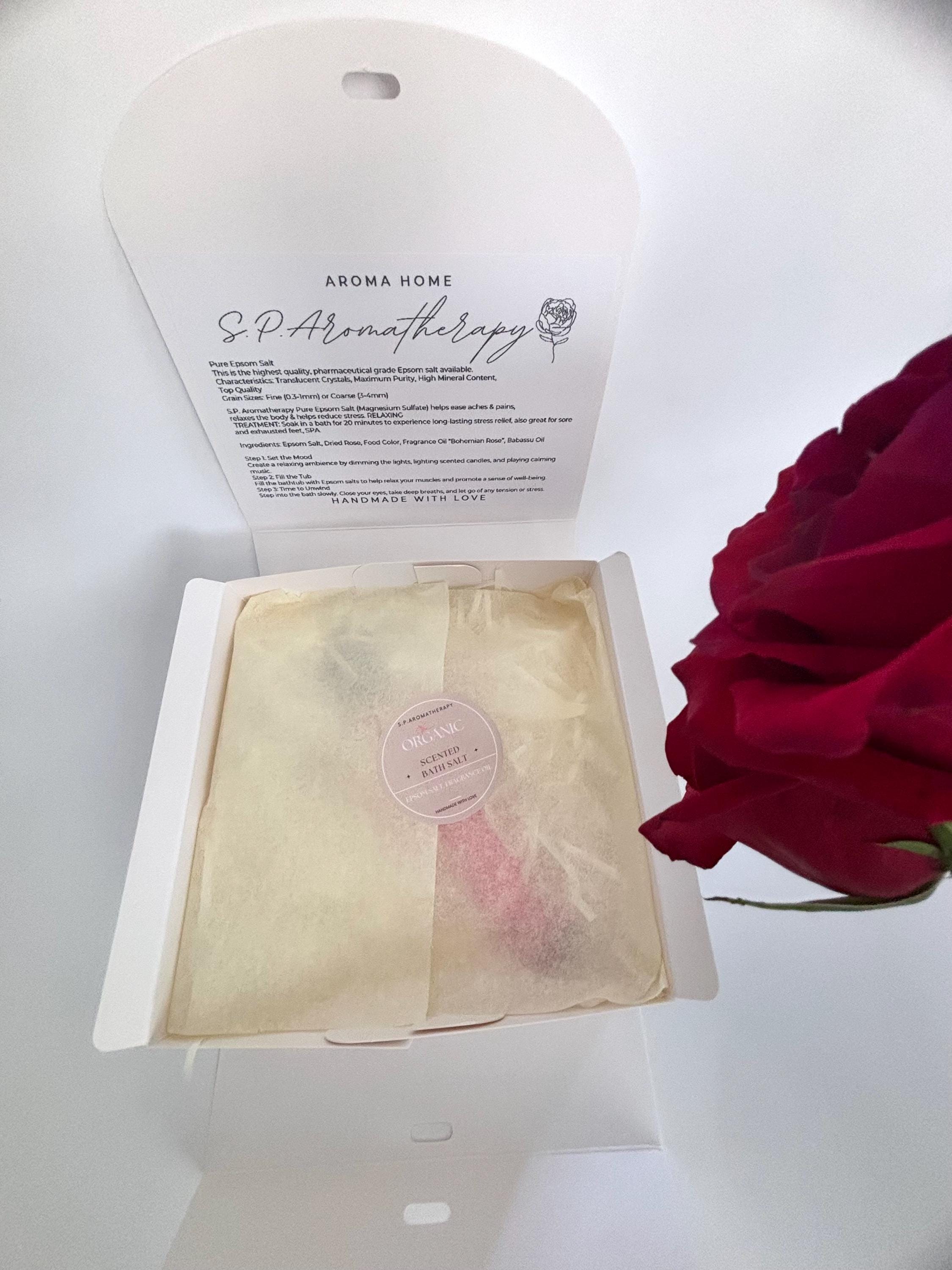 SCENTED BATH SALT Epsom, Aroma Set, Gift Set, Mother Day, Bath Room ...