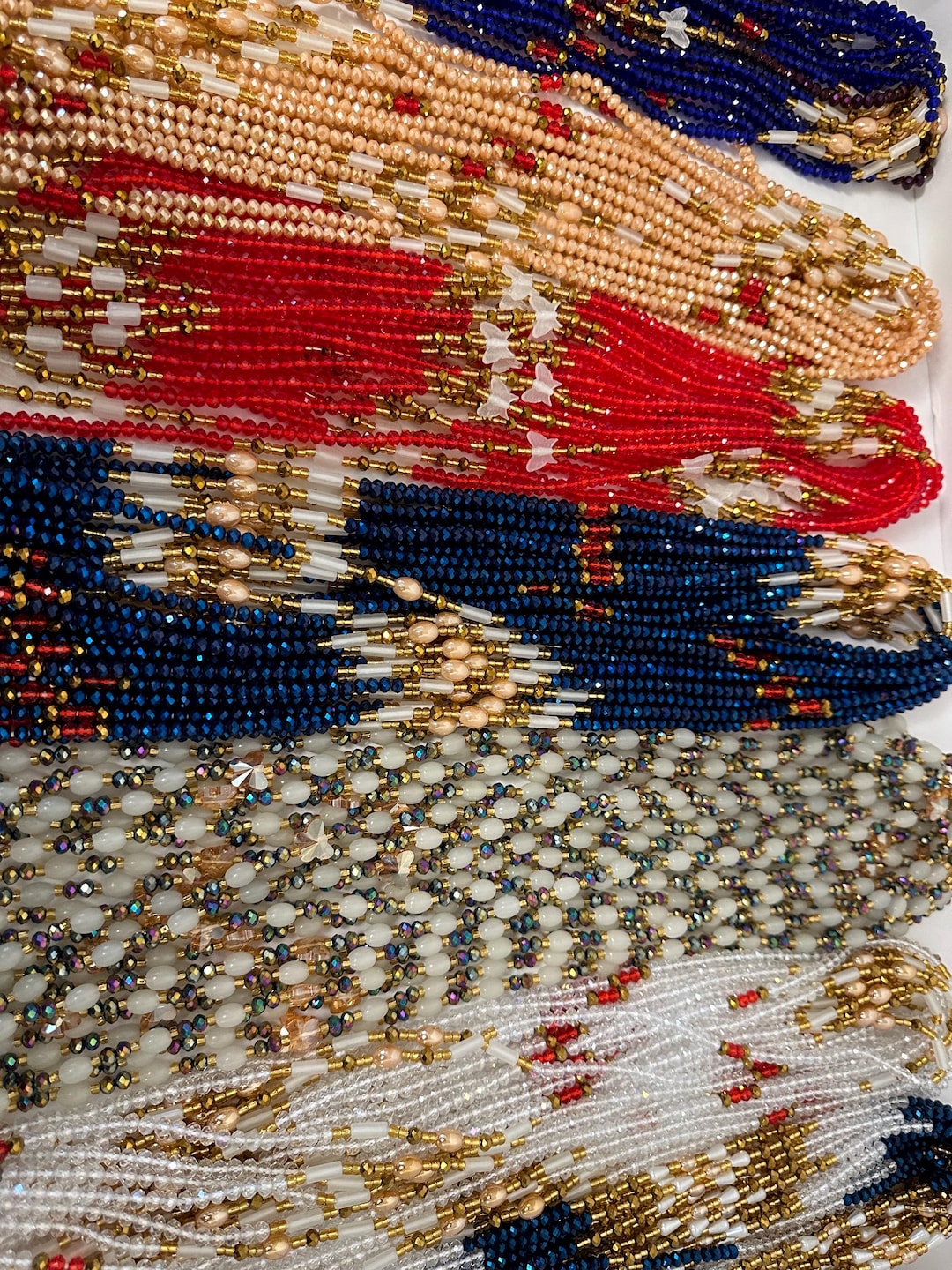 Ghana Waist Beads/gift for Her/handmade African Waist Beads/ Belly ...