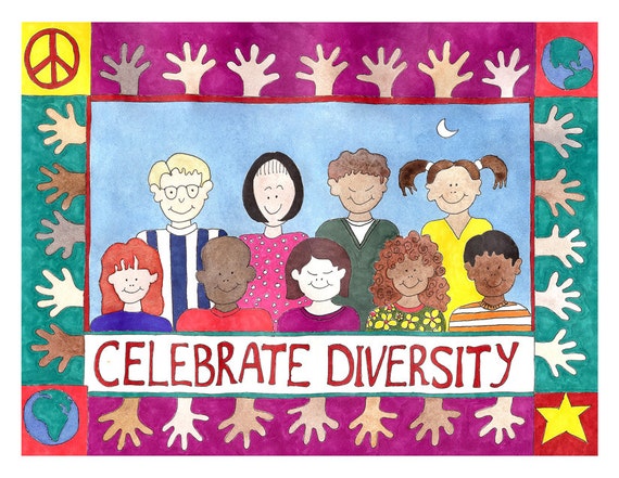 Celebrate Diversity Card 4 Card Set - Etsy