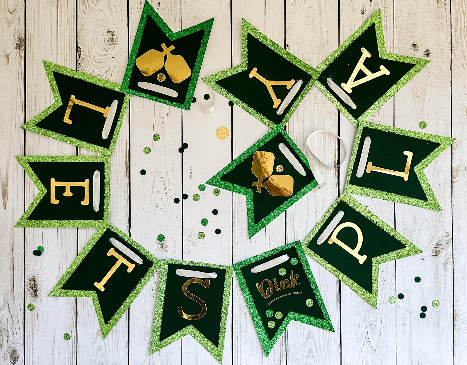 Personalized Pickleball Court Banner for Party, Pickleball Party Banner ...