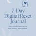 Digital Detox Journal | 7-day Screen-free Challenge | Self Care Mental ...