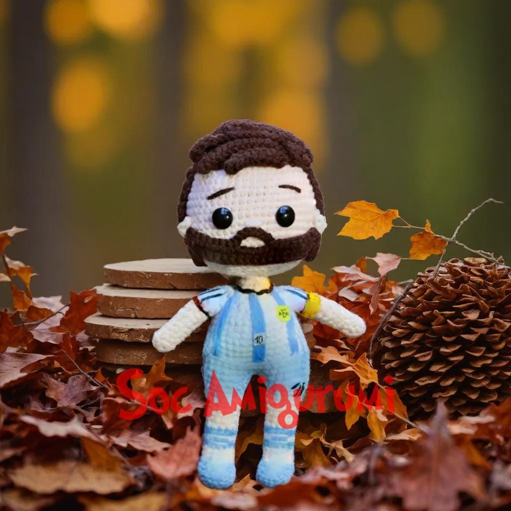 Lionel Messi Crochet Pattern, Lionel Messi Crochet Amigurumi, Lionel ...