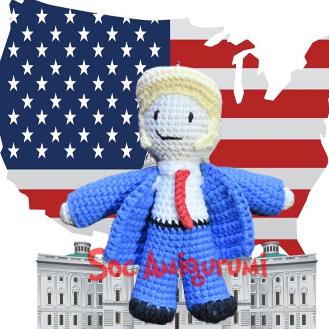 Donald Trump Crochet Pattern, Donald Trump Crochet Amigurumi, Donald ...