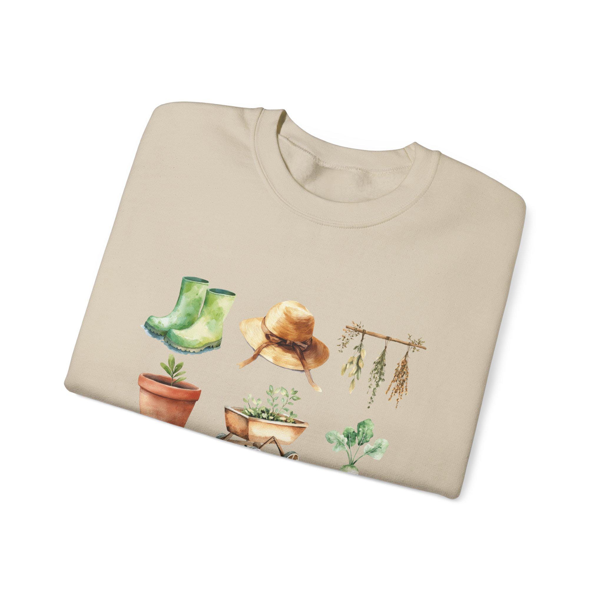 Gardening Lover Sweatshirt, Botanical Garden Crewneck Sweatshirt, Plant ...