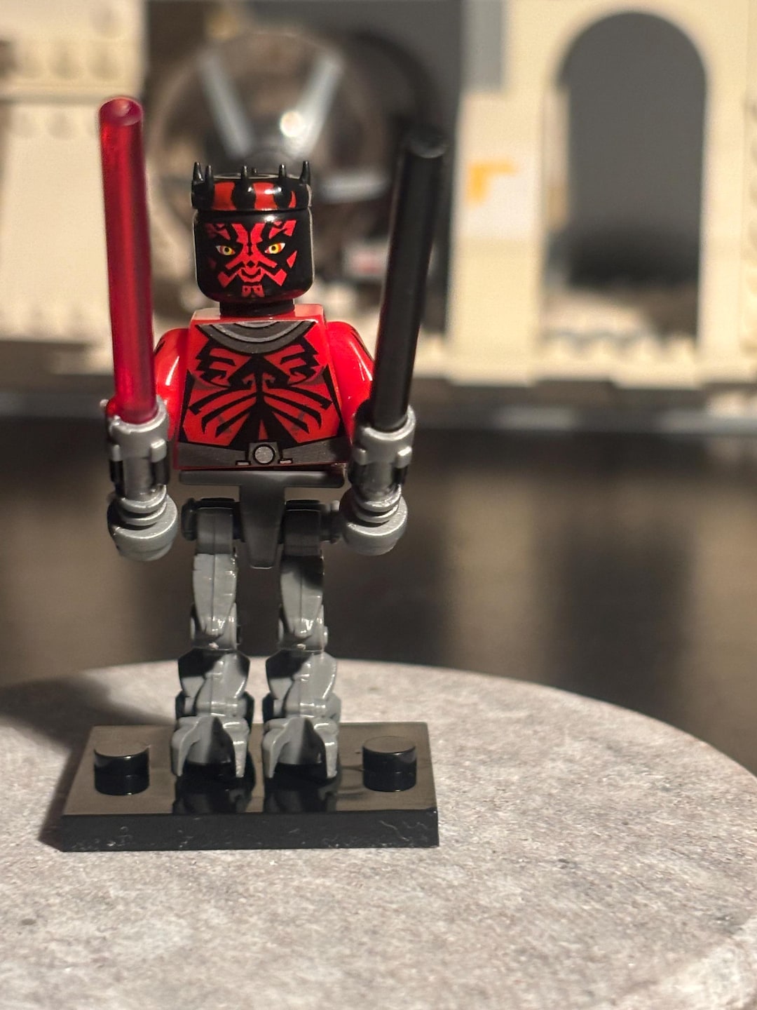 Custom Sith Minifigure – Inspired by Darth Maul With Mechanical Legs ...