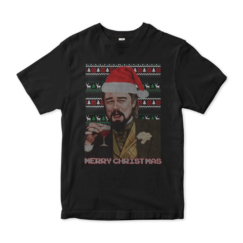 Leonardo Dicaprio Laughing Meme Merry Christmas T-shirt, Men's Women's ...