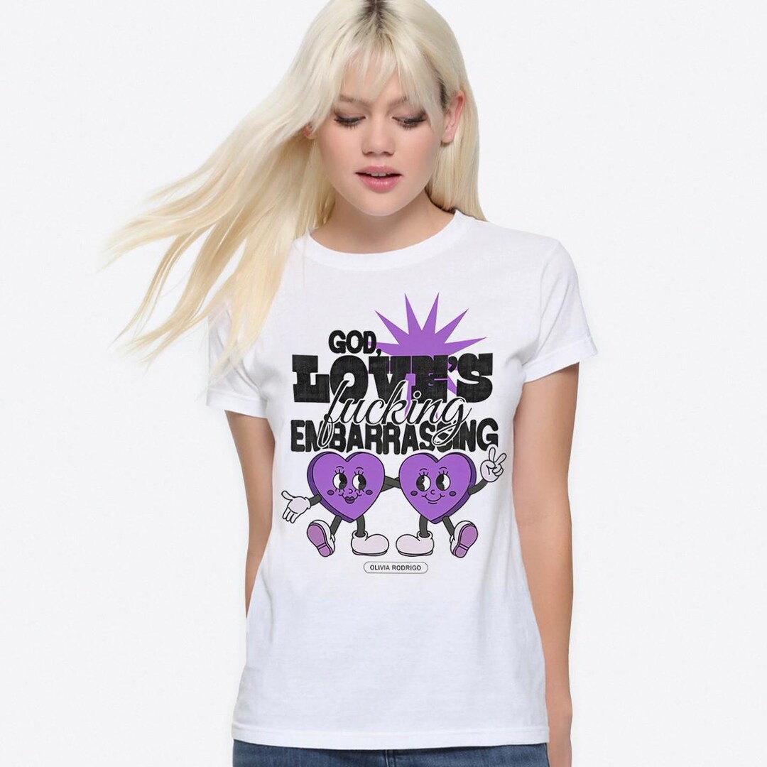 Olivia Rodrigo Love is Embarrassing T-shirt, Men's Women's Sizes (LVR ...